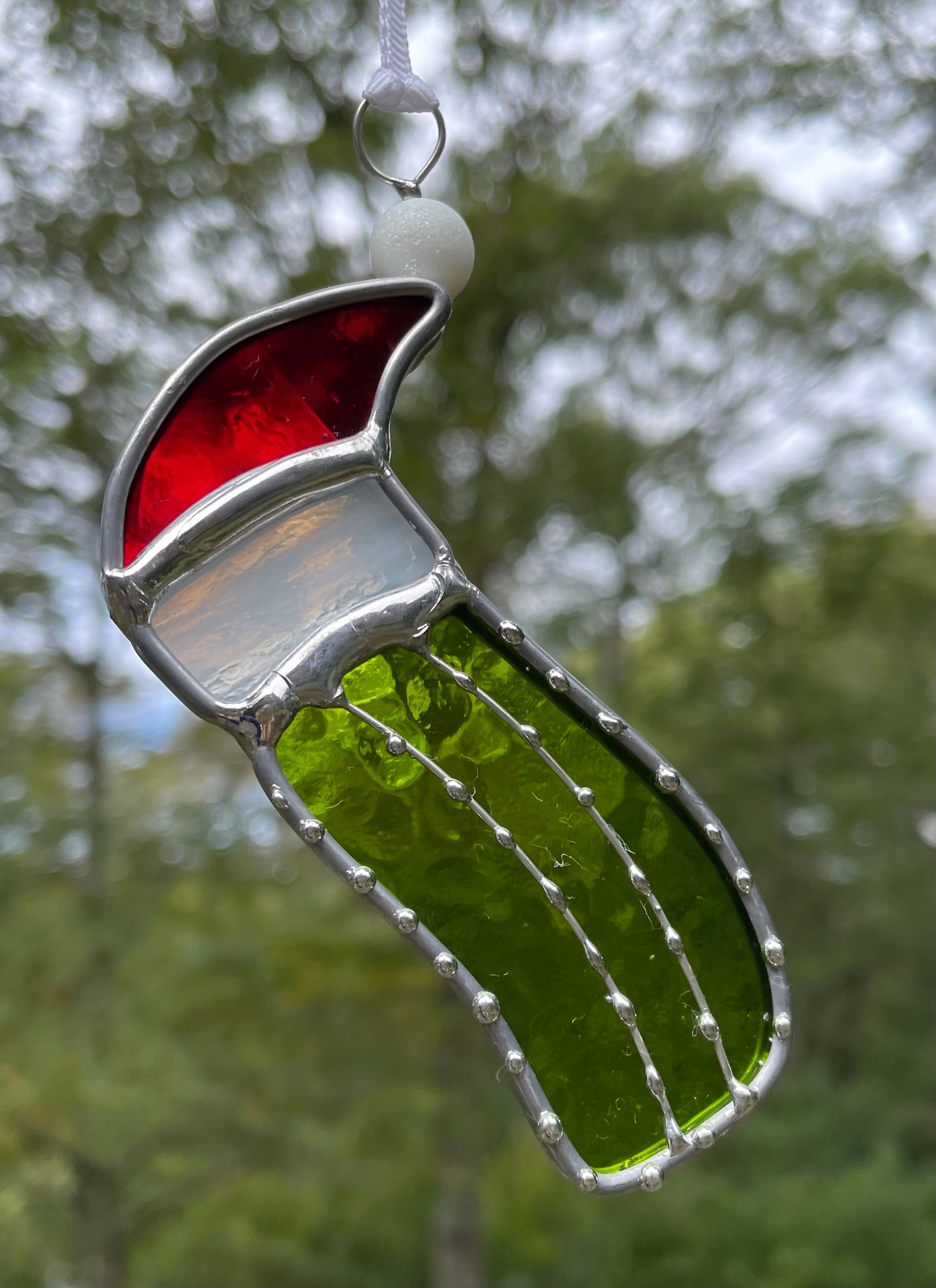 The Christmas Pickle Ornament – Suncatcher Heaven Glass Art