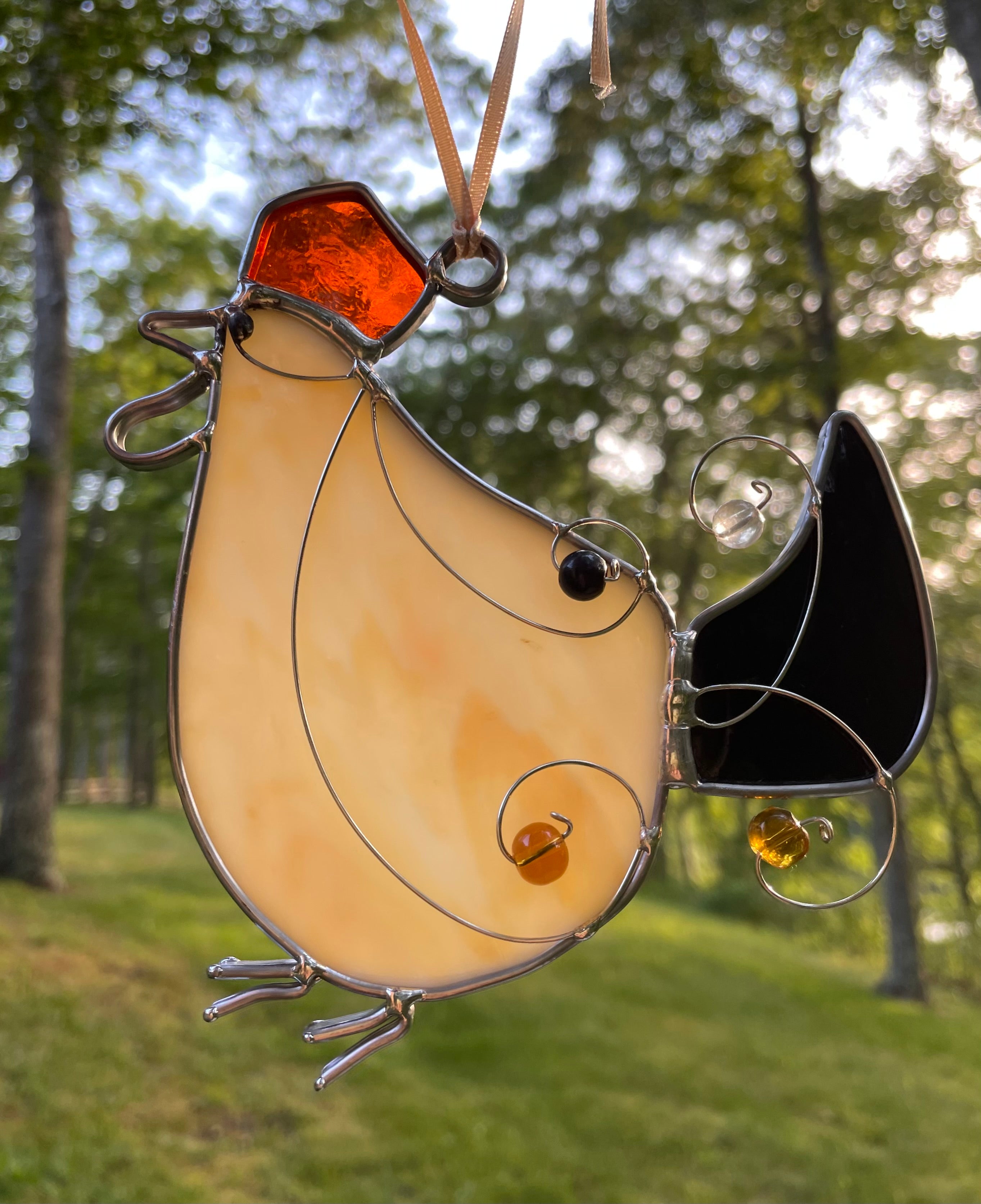 Down on the Farm - Rooster / Chicken – Suncatcher Heaven Glass Art